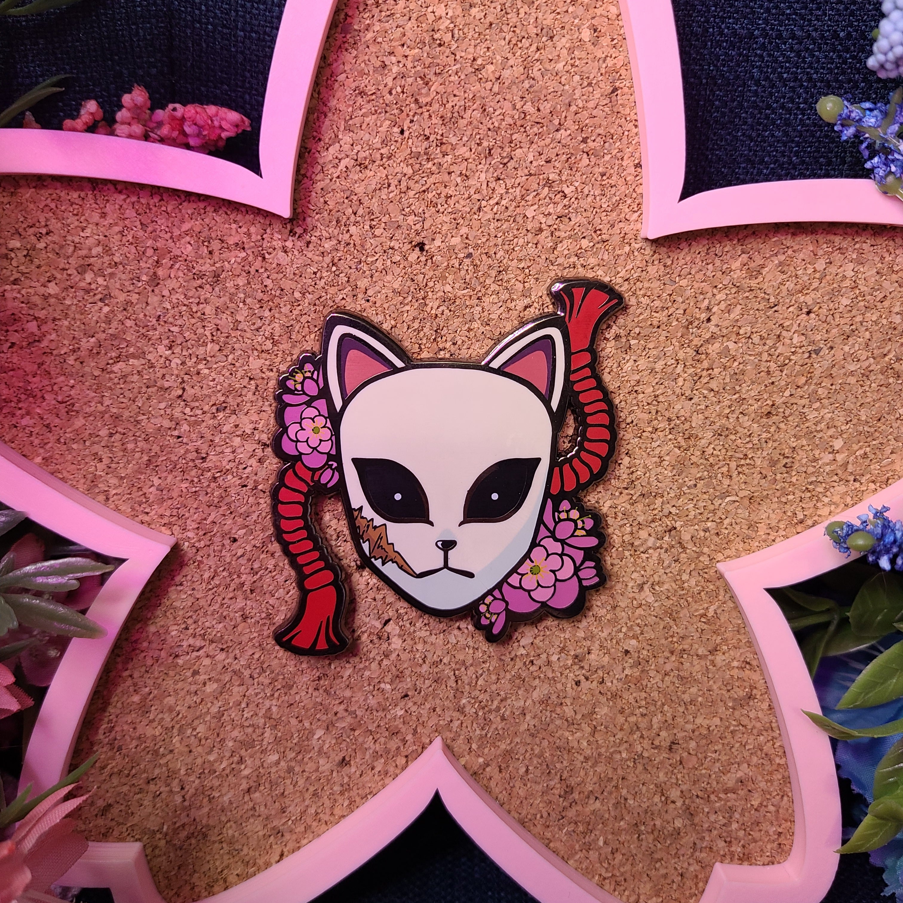 Sabito mask pin – PixelFace Studio